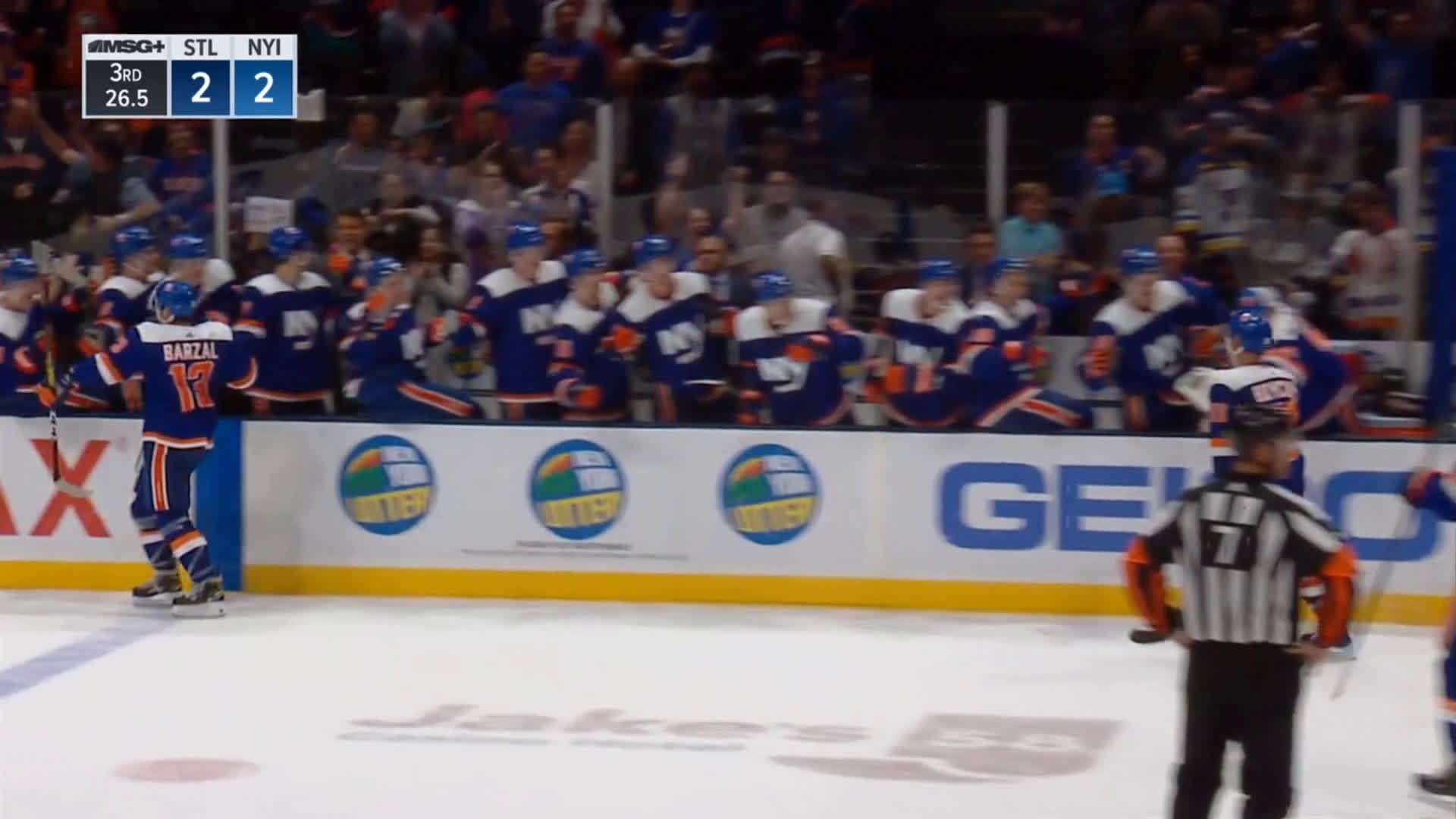 Barzal Goal 2-2