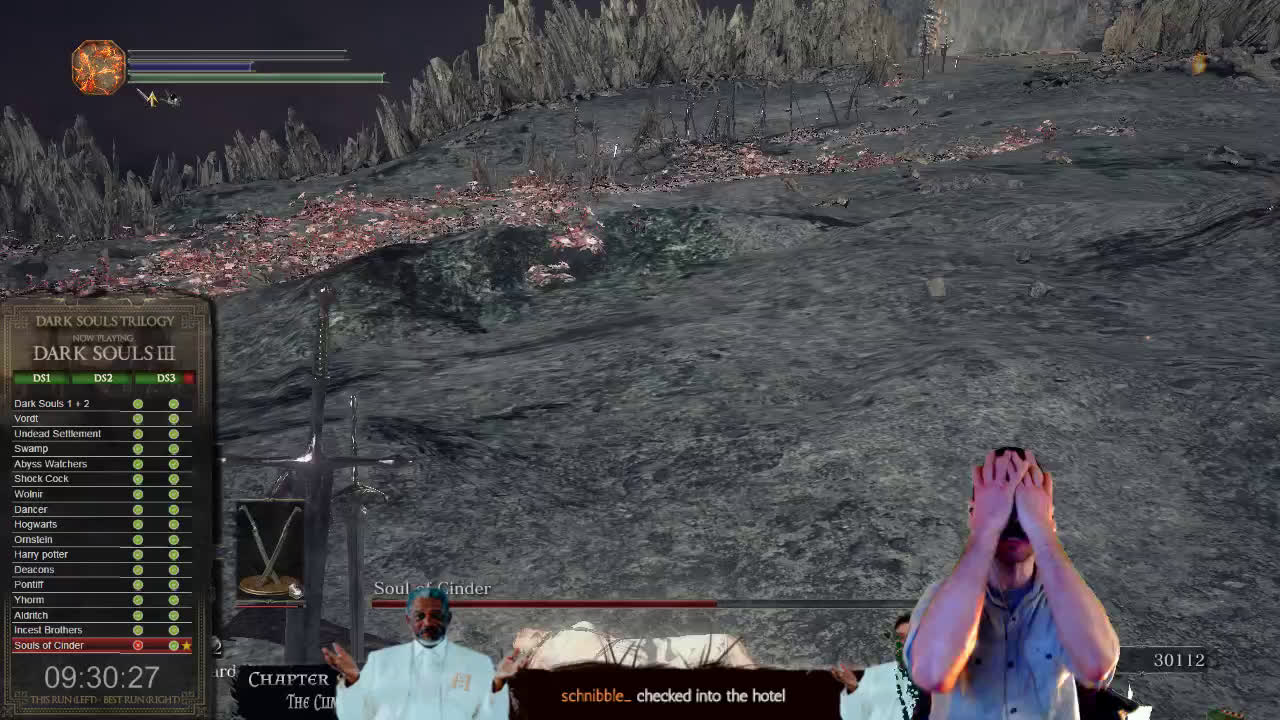 The_Happy_Hob fails his Dark souls trilogy "no hit" run on the last boss