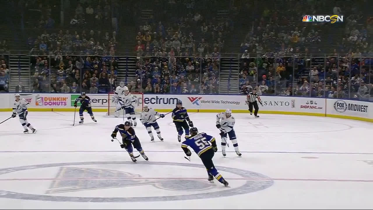 Brayden Point scores off his own rebound for his 13th goal of the season