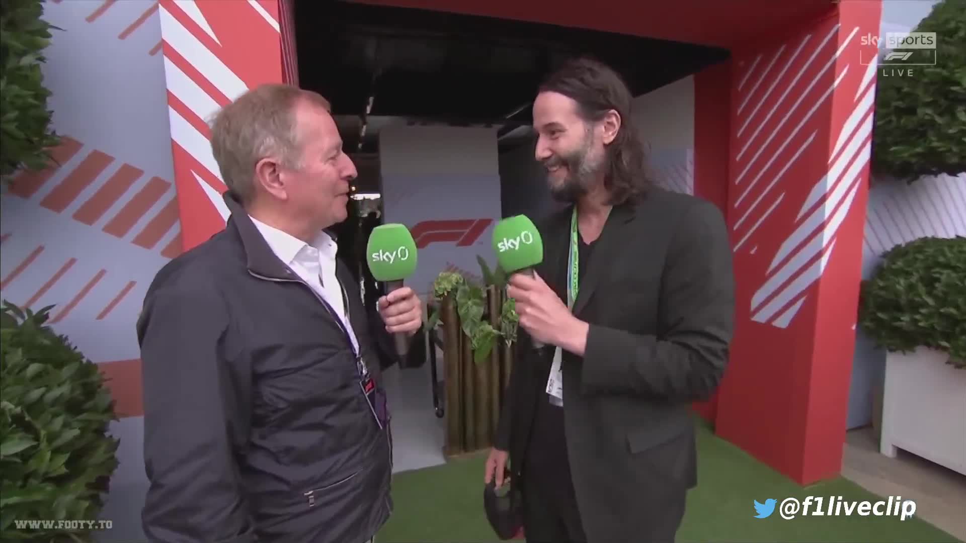 Keanu Reeves Interview at Silverstone.