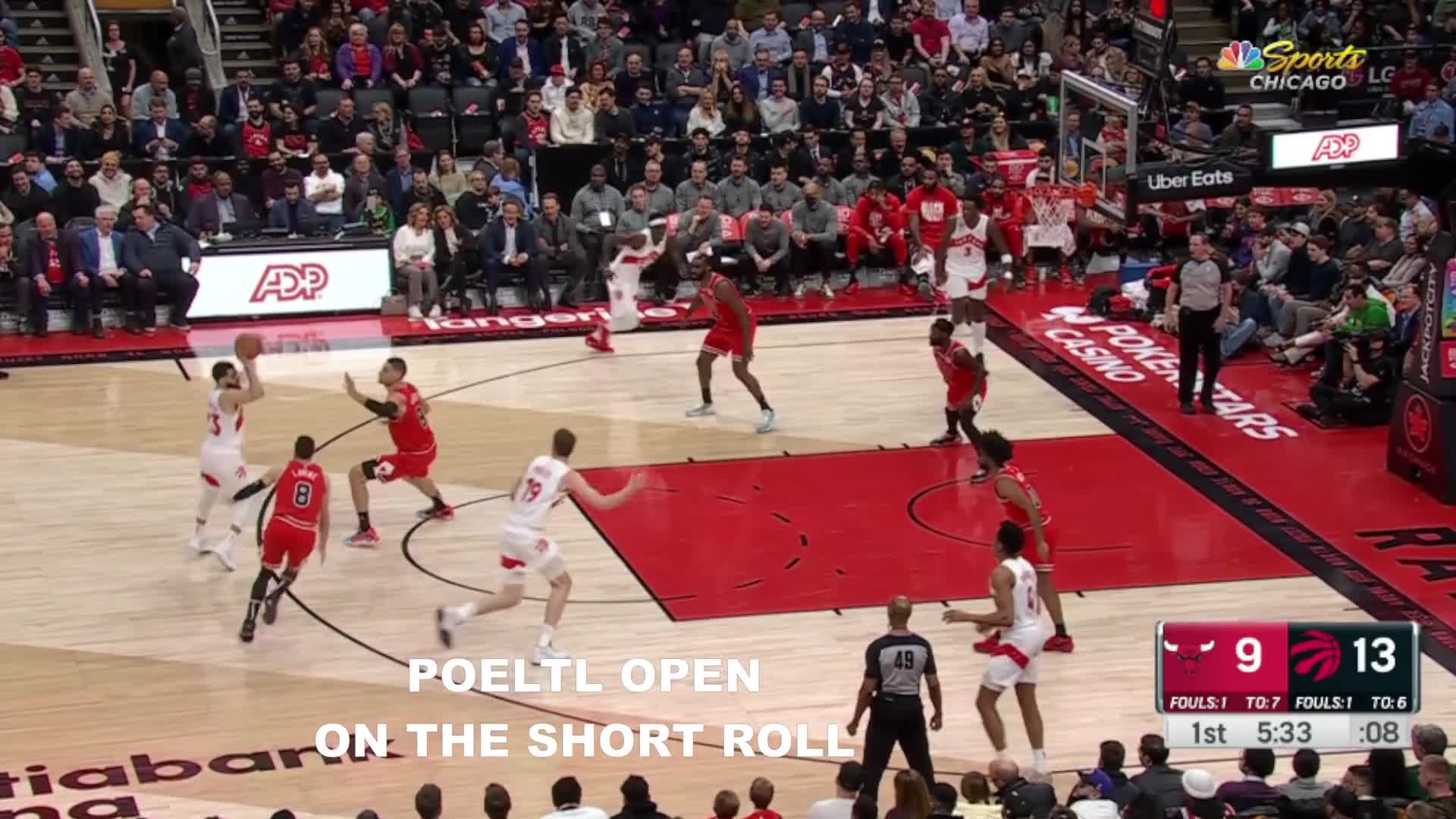 Poeltl on the short roll