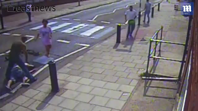 Watch Motorist hits a pedestrian on a zebra crossing and then flees ...