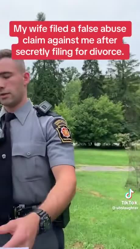 Guy kicked off his property by his wife's false abuse allegations