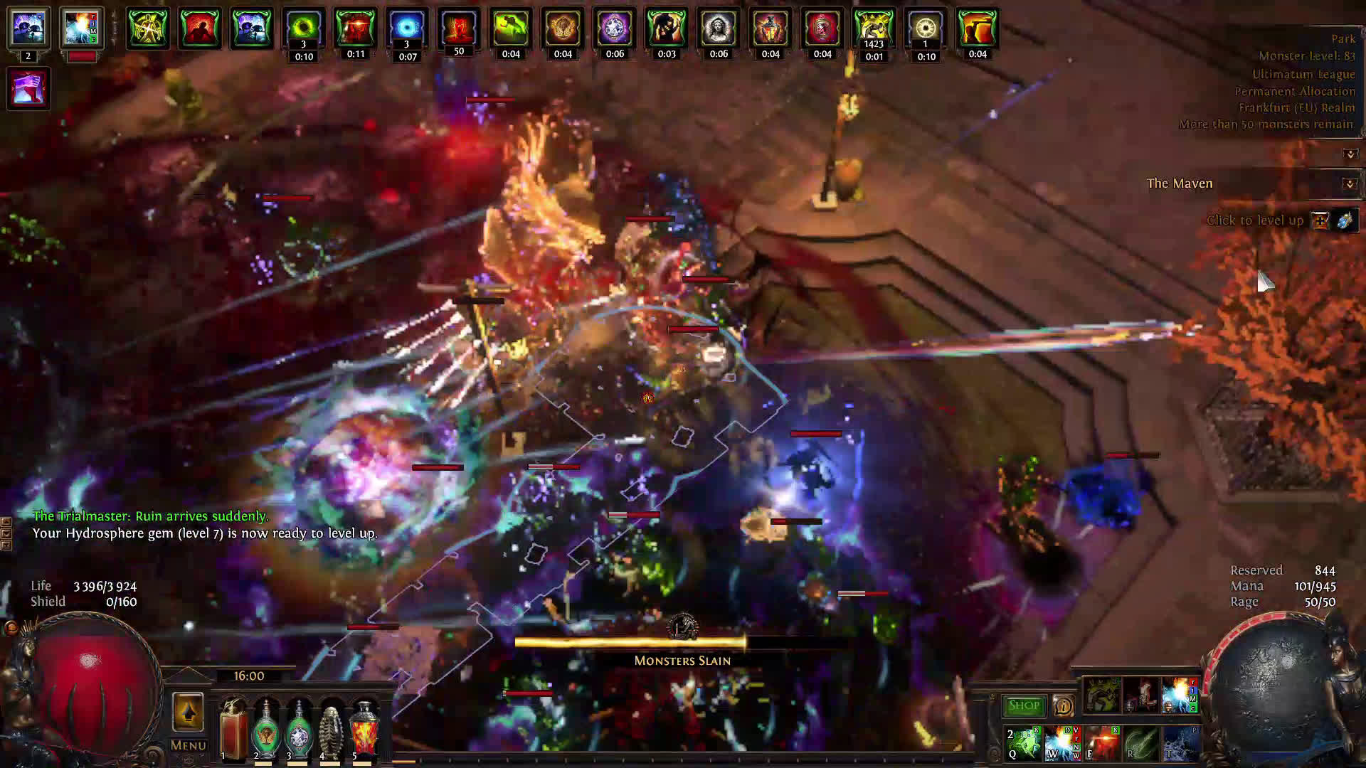 Very Angry Elemental Hit Pathfinder - Petrified Blood + Perma Berserk ...