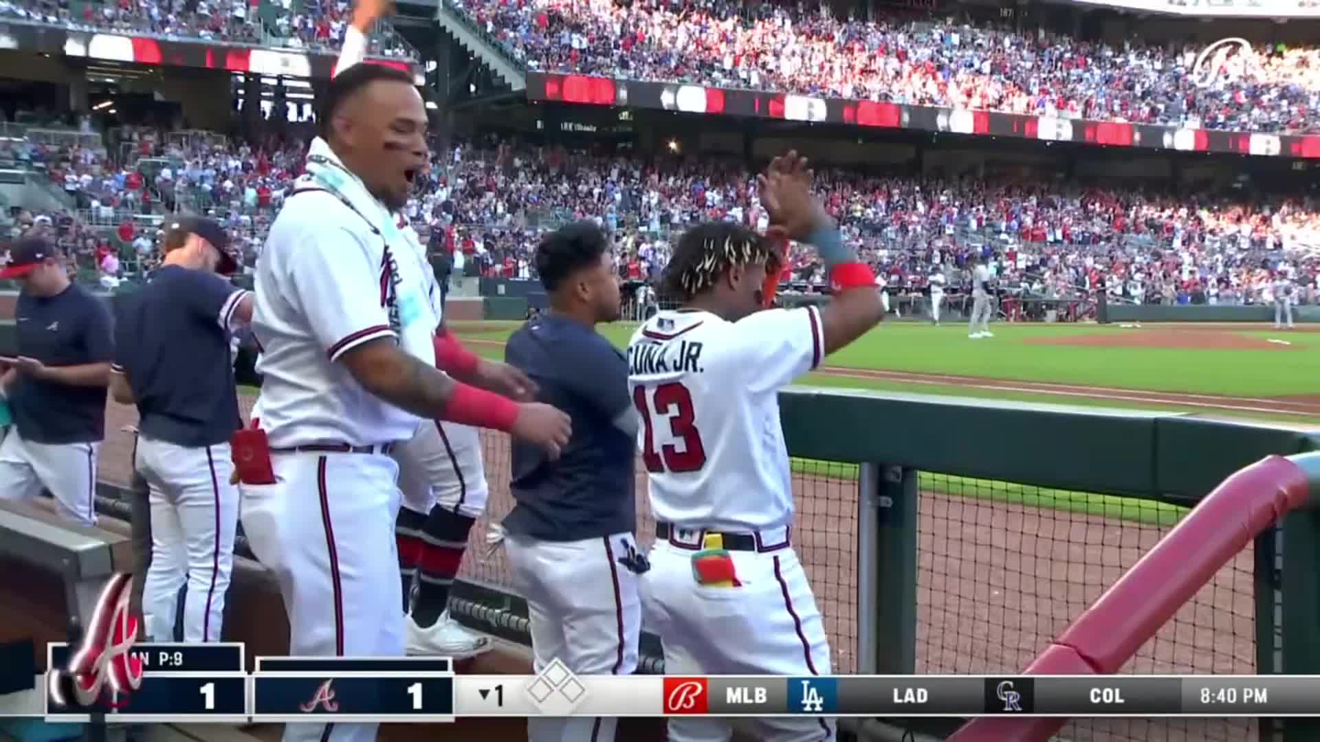 The Braves start the game with a home run, triple, and now an Austin ...