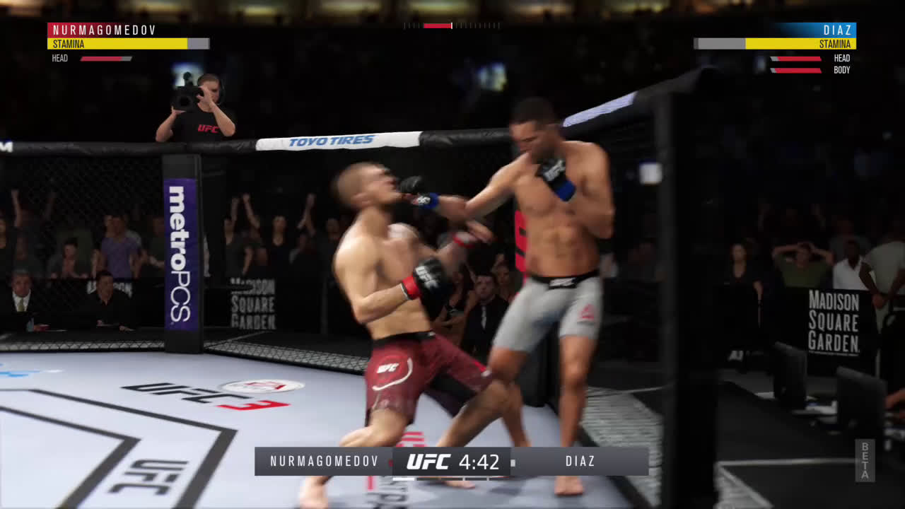 EA UFC 3 Cage Double Leg