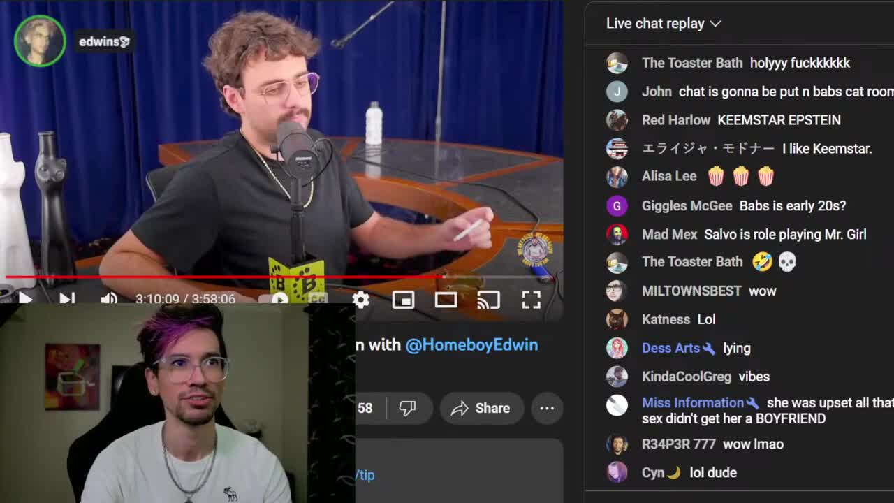 Edwin’s deleted babs stream