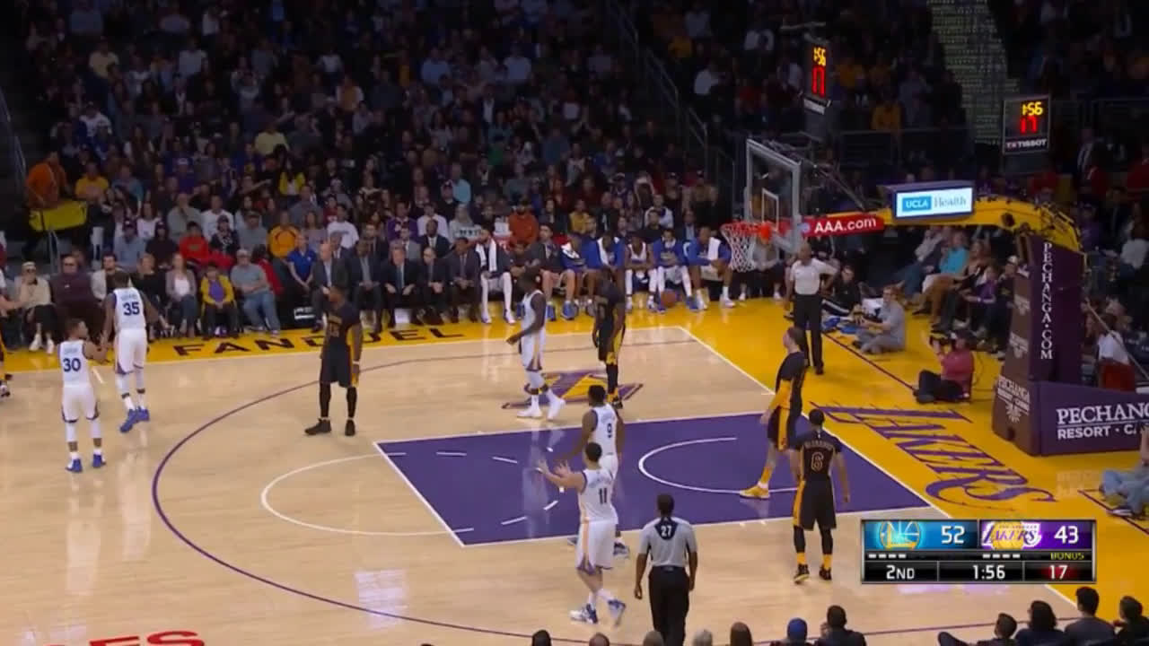 Watch Steph for 3, nothing but...Mozgov's head | Streamable
