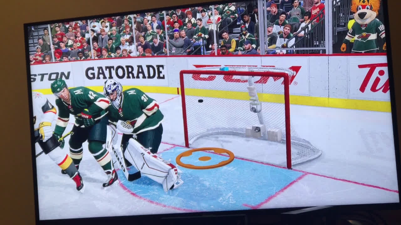 The puck is lava.