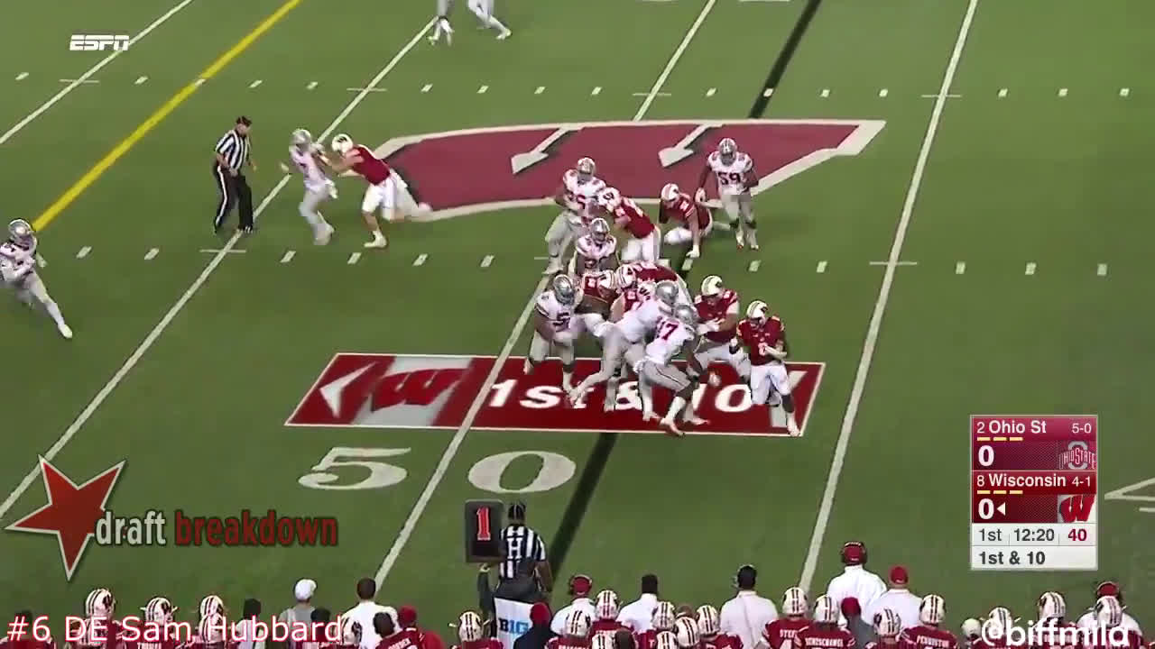 Sam Hubbard against the run