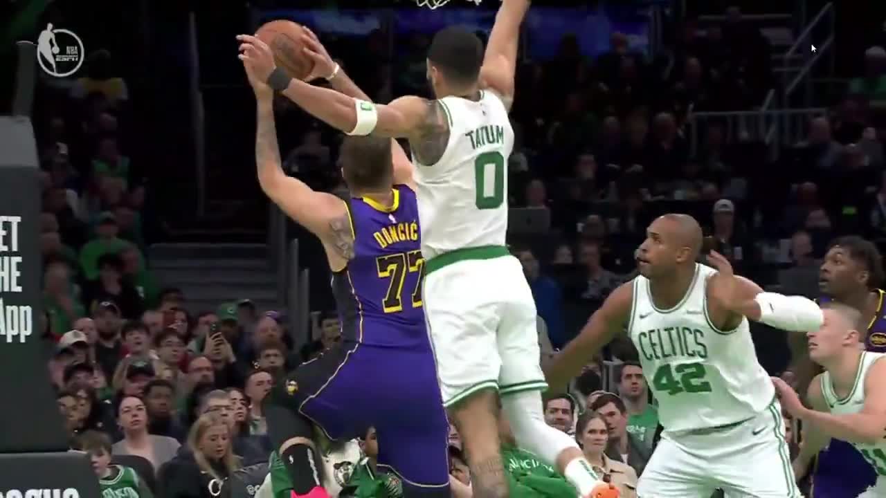 Watch Tatum blocks Luka | Streamable