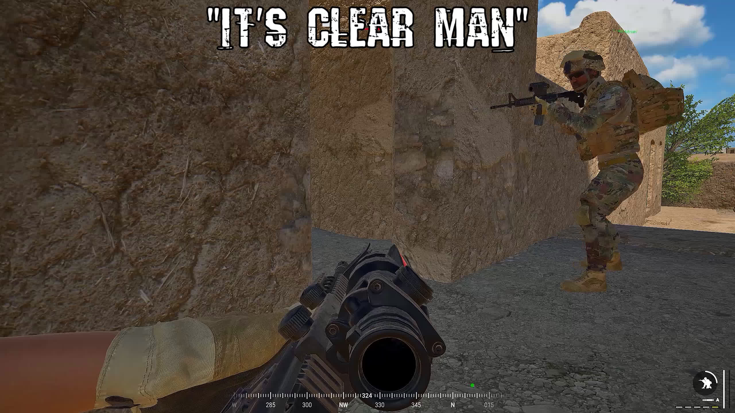 "It's clear man"