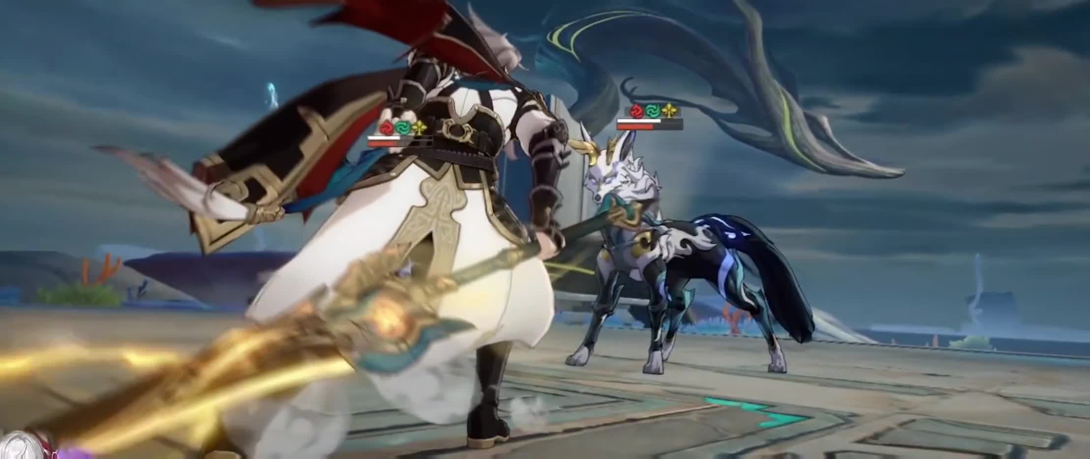 jing yuan slowed skill animation