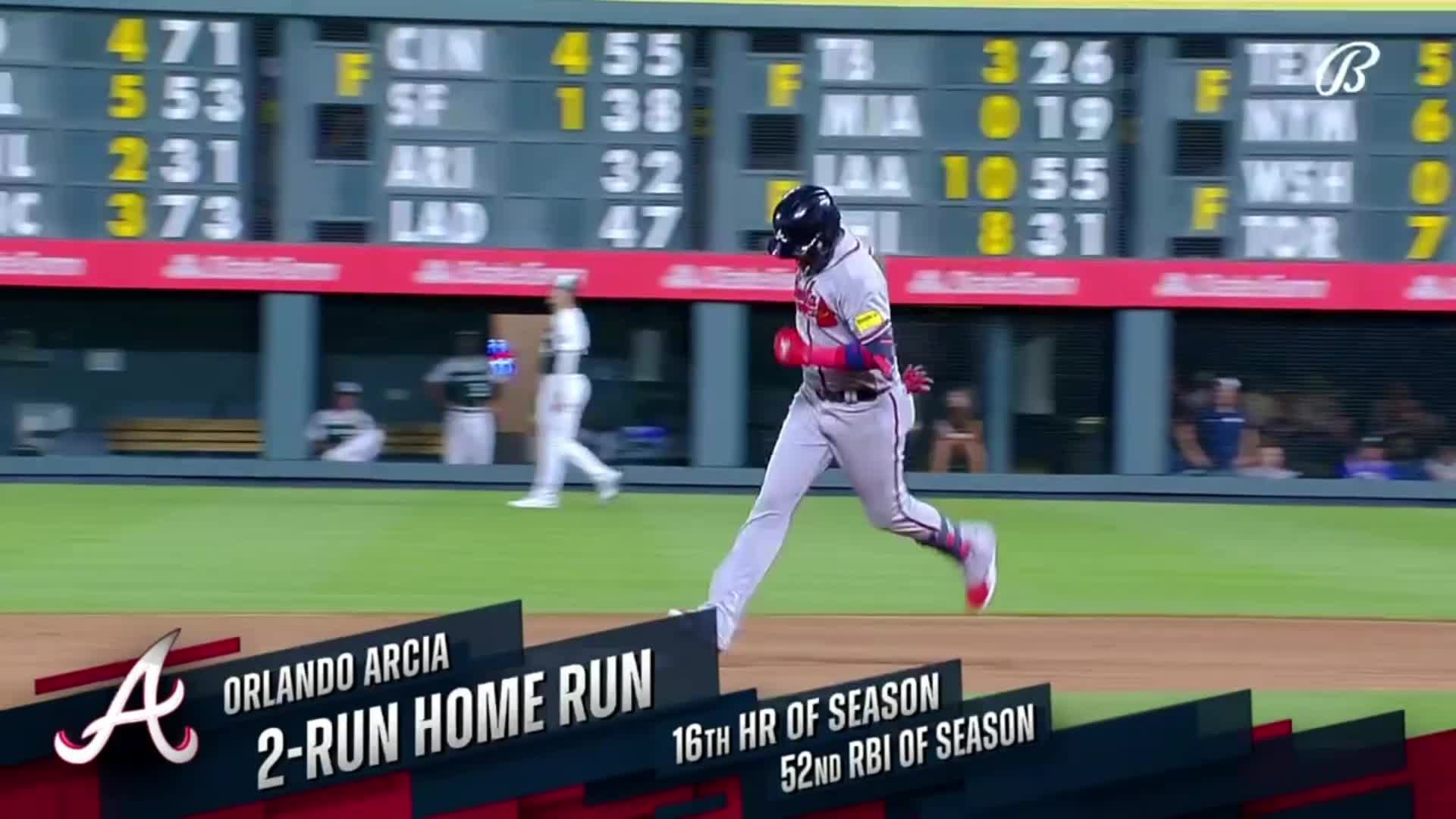 Watch Orlando Arcia's 2-run homer sets the Braves franchise record for ...